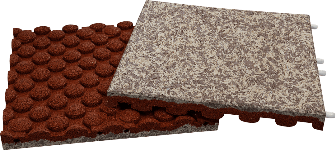 Impact Protection Slabs EPDM Mulch - Chaal - Sustainable Building Materials